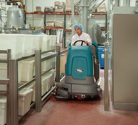 T12 Compact Battery Ride-On Floor Scrubber-Dryer | Tennant Company