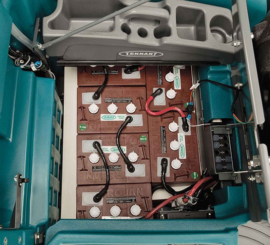 T16 Battery Ride-On Floor Scrubber | Tennant Company