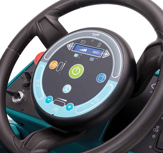 T16 Battery Ride-On Floor Scrubber | Tennant Company