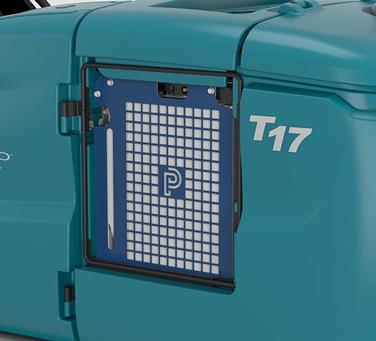 T17 Battery-Powered Ride-On Scrubber | Tennant Company