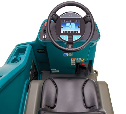 T17 Battery-Powered Ride-On Scrubber | Tennant Company