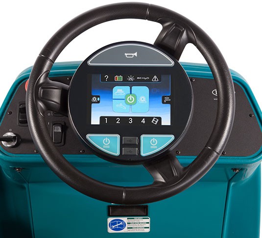 T17 Battery-Powered Ride-On Scrubber-Dryer | Tennant Company