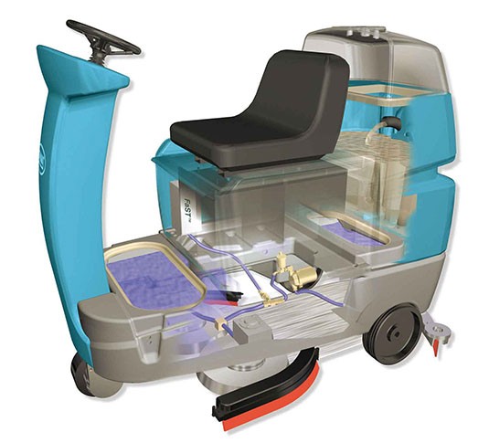 T7 Ride-On Floor Scrubber | Tennant Company