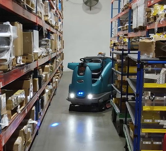 T16AMR Industrial Robotic Floor Scrubber | Tennant Company