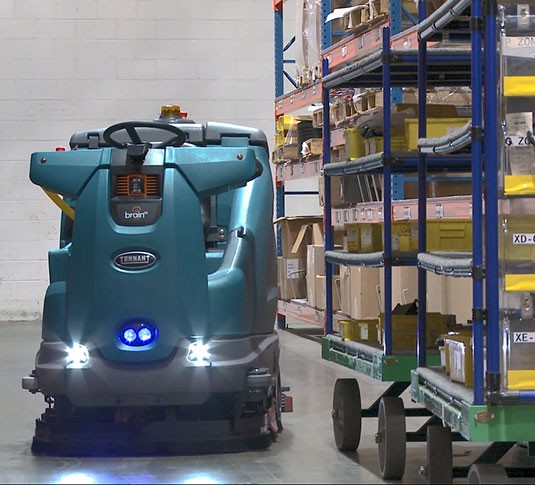 T16AMR Industrial Robotic Floor Scrubber | Tennant Company