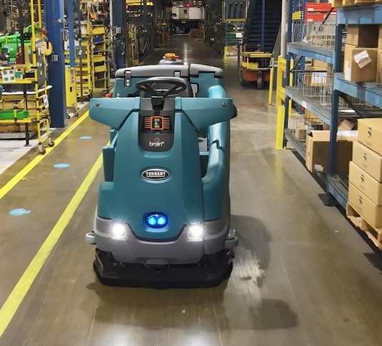 T16AMR Industrial Robotic Floor Scrubber | Tennant Company