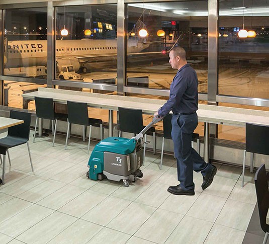 T1B Battery Walk-Behind Micro Scrubber | Tennant Company