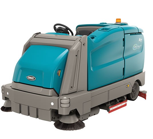 M17 Battery-Powered Ride-On Sweeper-Scrubber | Tennant Company