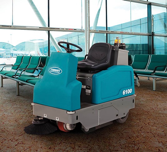 6100 Sub-Compact Ride-On Floor Sweeper | Tennant Company