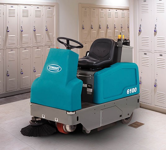 6100 Sub-Compact Ride-On Floor Sweeper | Tennant Company