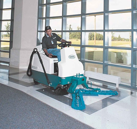 6100 Sub-Compact Ride-On Floor Sweeper | Tennant Company