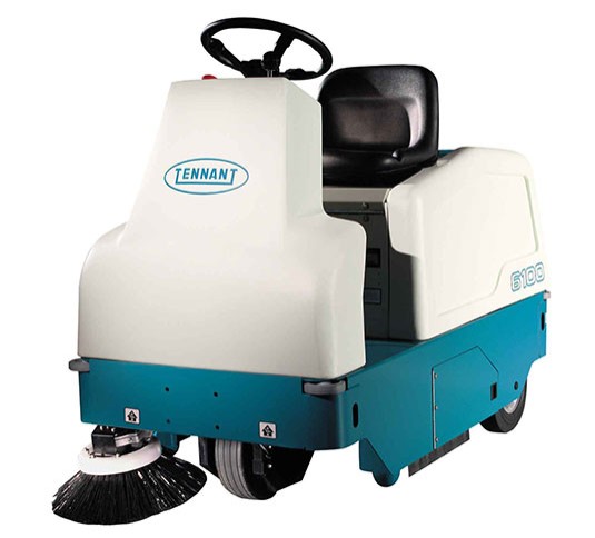 6100 Sub-Compact Ride-On Floor Sweeper | Tennant Company
