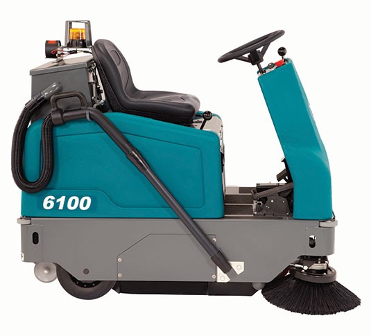 6100 Sub-Compact Ride-On Floor Sweeper | Tennant Company